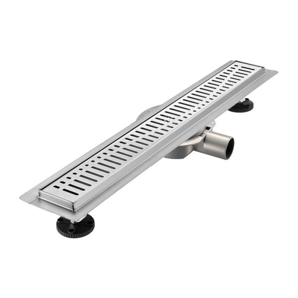Quality Modern 24-Inch Anti-Odor Stainless Steel Long Floor Drain Hotel Use Shower Hair for sale