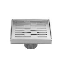 Quality Modern 4-Inch Floor Drain with Anti-Odor Grate for Hotels Popular Design for sale