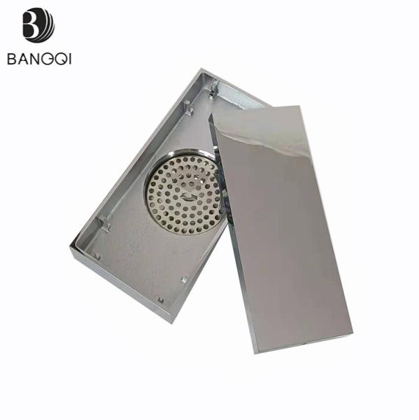 Quality Water Drainage Made Easy Long Invisible Floor Drain with Nickel Wire Drawing for sale