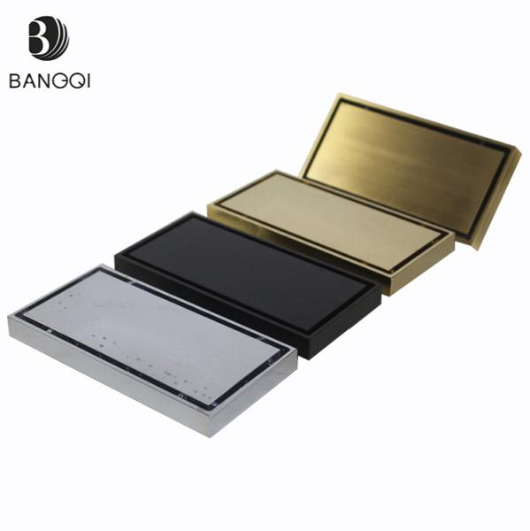 Quality Water Drainage Made Easy Long Invisible Floor Drain with Nickel Wire Drawing for sale