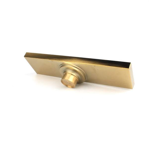 Quality Brass Linear Outdoor Long Shower Hidden Floor Drain for Washroom Modern Design 300*80mm for sale