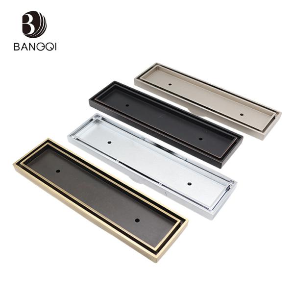 Quality Bathroom Stainer Antique Brass Color Invisible Long Floor Drain for Shower for sale