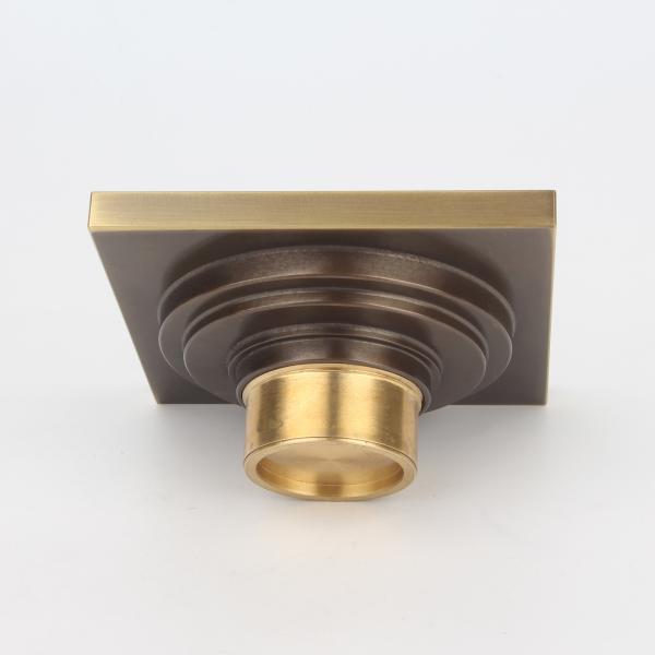 Quality Removable Cover and Waste Water Strainer 4-Inch Square Brass Shower Drain for for sale