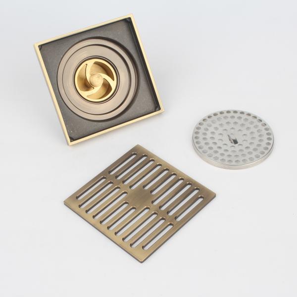 Quality Anti Odor Modern Design BQ20160 Brass Square Floor Drain for Hotels and Balconies for sale