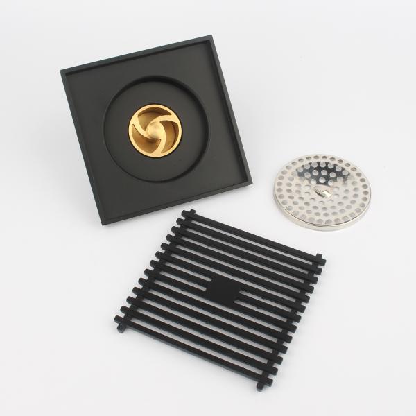 Quality Brass Material Anti-odor Bathroom Shower Floor Drains Bath Square Antique Floor for sale