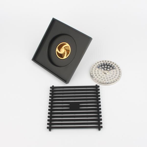 Quality Brass Material Anti-odor Bathroom Shower Floor Drains Bath Square Antique Floor for sale