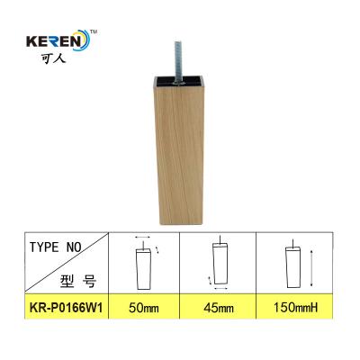 Cina Gambe di plastica dello strato della sostituzione a 6 pollici KR-P0166W1, gambe di plastica della sedia per la pagina del letto in vendita