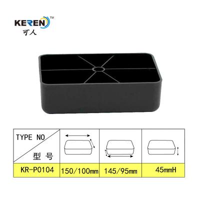 China Kr-P0104 de Klassieke Vierkante Plastic de Voetenlaagste punten van het Bedkader snakken Levensduur naar Bankkader Te koop