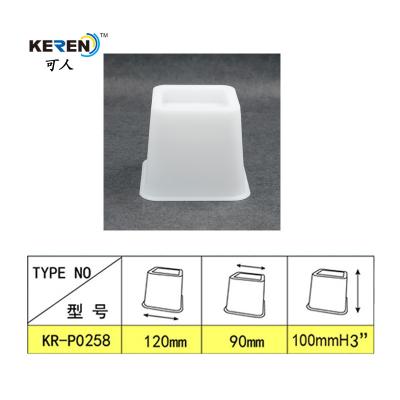 Cina Le colonne montanti regolabili di plastica bianche del letto di KR-P0258WH messe della protezione di usura 4 facile installano in vendita