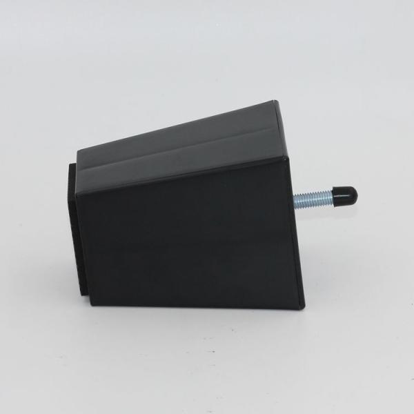 Quality KR-P0226 100mm Height Plastic Sofa Legs Replacement With Screw Square Shape for sale