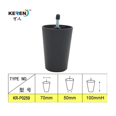 Cina La sostituzione di plastica 70*50*100mm delle gambe della mobilia della vite di KR-P0259 M8 facili installa in vendita