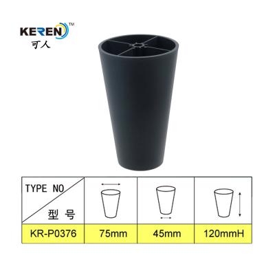 Cina Sostituzione di plastica di piccola dimensione delle gambe della mobilia KR-P0376 regolabile per la casa vivente in vendita