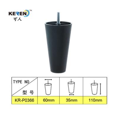 China Decoratieve 60MM breiden Schroef Plastic Sofa Couch Bed Leg uit Te koop