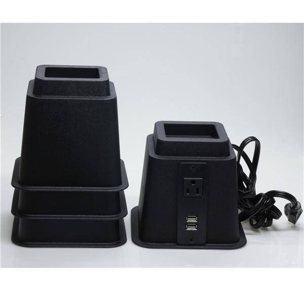 Quality 5V DC USB 12A 125V 3 Inch Black Adjustable Bed Lifts riser for sale