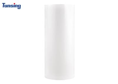 China 1480 mm Breedte Doorzichtige PO Hot Melt Kleeffilmrol voor Borduurplaat Textiel Stoffen Te koop