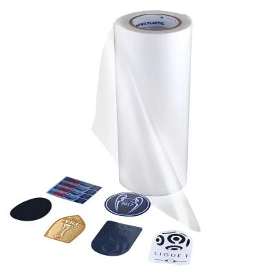 China Pes Polyester Roll Hot Melt Glue Adhesive Film Embroidered Badge for sale