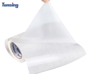 China Polyester Hot Melt Kleeffilm Sterk wasbestendigheid 50 cm Breedte Voor Bindingsborduurwerk Te koop