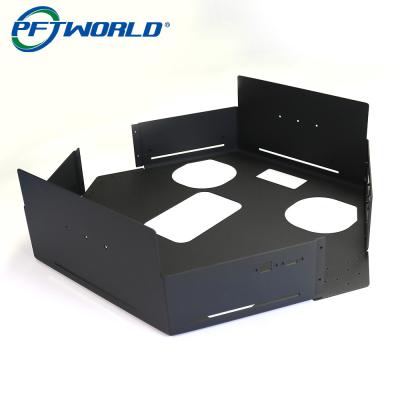 Cina Parti di taglio laser in alluminio personalizzate OEM con anodizzazione nera per lamiera in vendita