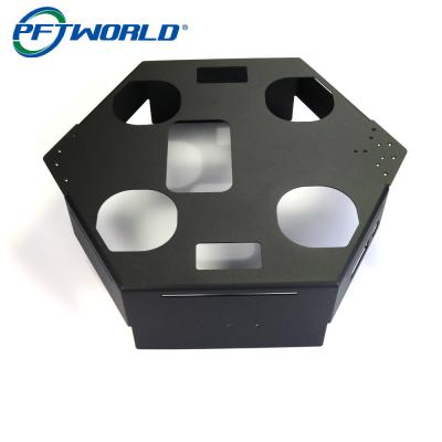 Cina Parti di taglio laser in alluminio personalizzate OEM con anodizzazione nera per lamiera in vendita