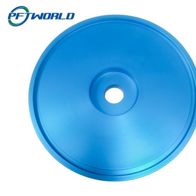 Cina Parti di alluminio lavorate CNC, parti di alluminio anodizzate blu del tornio CNC in vendita