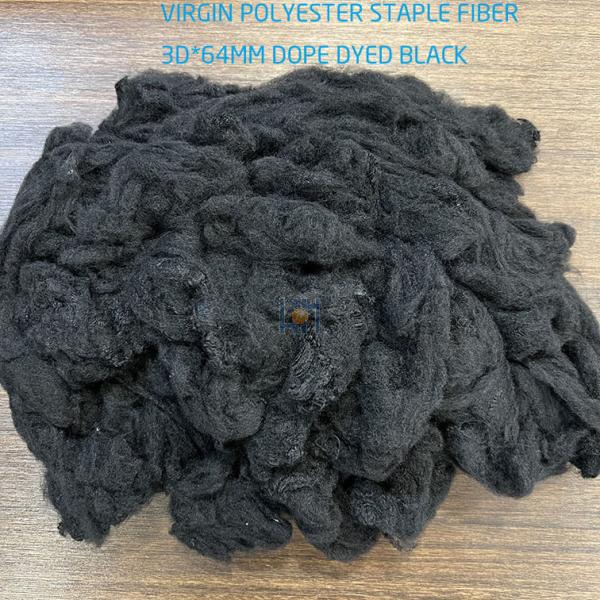 Quality Virgin Black Staple Fiber Polyester For Textile With OEKO-TEX 100 Standard 3D X for sale