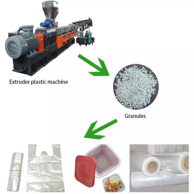China PLA Biodegradable Plastic Granulator PBAT Corn Starch Granules Making Machine for sale