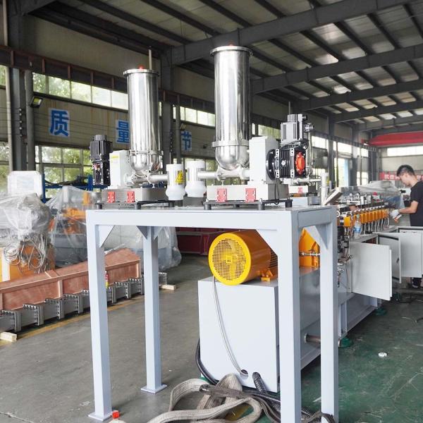 Automatic HDPE/LDPE Filler Plastic Masterbatch Granules Making Machine PP Plastic Pellet Extruder With PLC
