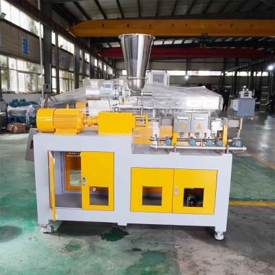 China 10kg/H Laboratory Co Rotating Twin Screw Extruder Machine PLC Precise Control for sale