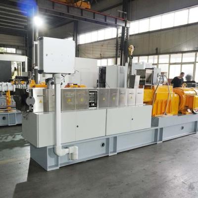 China Plastic PP PE PLA Pbat Base Filler Modifier Compounding Masterbatch Co-Rotating 65 Twin Screw Extruders for sale