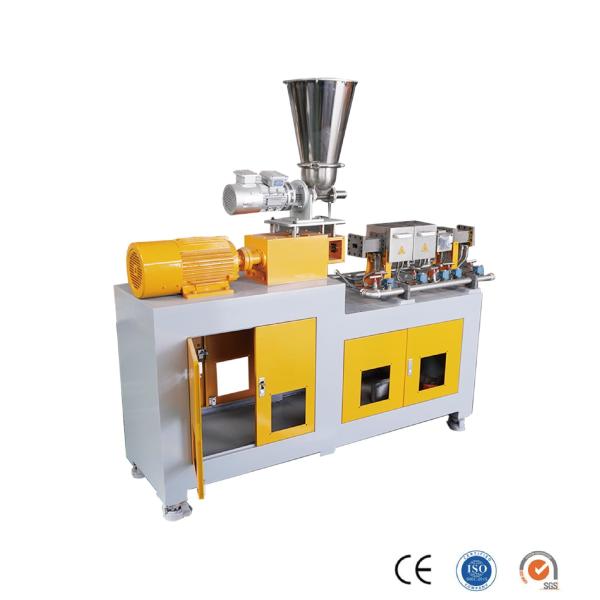 Quality Laboratory Plastic Coaxial Rotary Twin Screw Granulator Machine for sale