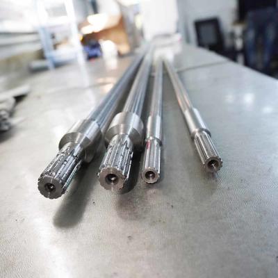 China Flat twin-screw extruder screw PP twin-screw barrel screw granulation material high-efficiency screw for sale