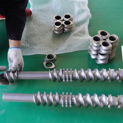 China EVA Machine Screw And Screw Shaft ，Twin Screw Plastic Making Machine Screw Parts for sale