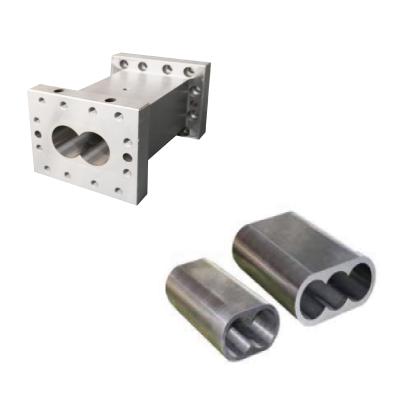 China Compounding Co Rotating Parallel Twin Screw Extruder Spare Parts Barrels for sale