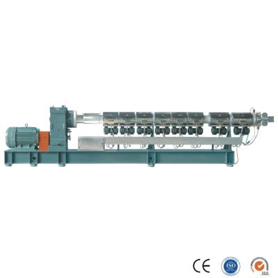 China 120mm Force Feeder Recycling Plastic Pelletizer Extruder Single Screw For PP PE PA for sale