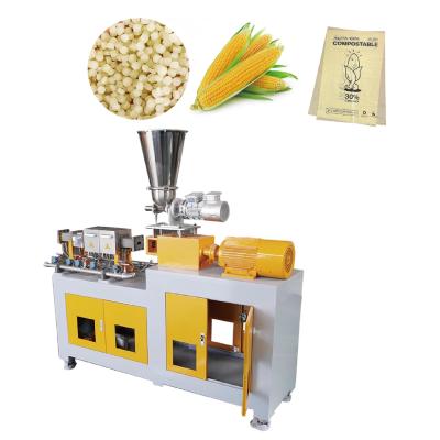 China CE Twin Screw Plastic Granulator voor biologisch afbreekbaar PP PE maïszetmeel Calciumpoeder for sale