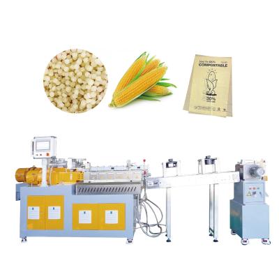 China Persoonlijke PBAT Biologisch afbreekbare granulator PLA Maïs zetmeel pellet maken machine for sale
