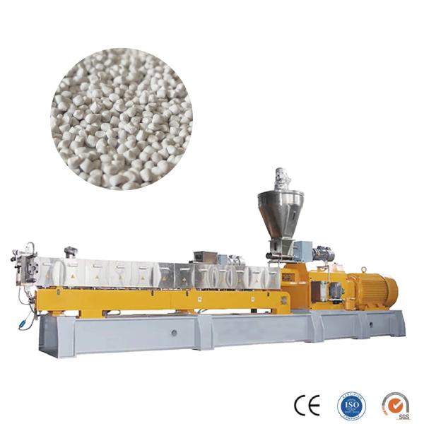 Quality Parallel Co Rotating Plastic Granules Twin Screw Extruder Plastic Compounding Pelletizer for sale