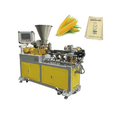 China HLD Plastic Extruder Factory met CE Twin Screw Plastic Granulator voor biologisch afbreekbaar PP PE Corn Starch Calcium Powder for sale