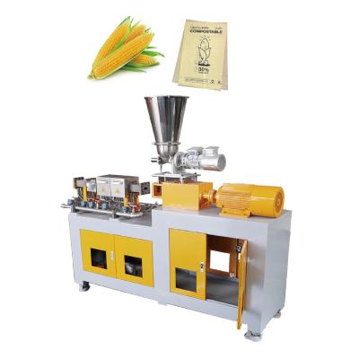 China HLD Plastic Extruder Factory CE 5~20kg/H Air Cooled Biodegradable PLA Starch Film Small Granulator Met Filter for sale
