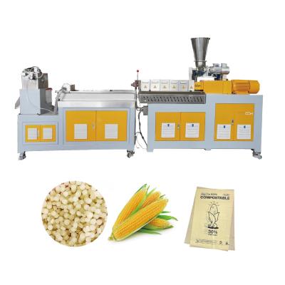 China PET PLA Twin Screw Extruder voor de productie van biologisch afbreekbaar kunststof for sale