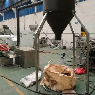 China PLC-besturing Plastic Extruder Factory 500-1000kg/h Plastic Shoe Sole Material Twee-stap Compounding Extruder Machine Te koop