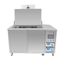 China 360L Engine Parts PLC Automatic Ultrasonic Cleaner 4500W 380V with Filtration and Lift System for sale