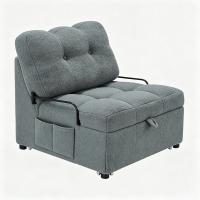 China Space-Saving Folding Sofa Bed with Under-Seat Storage Drawer for sale