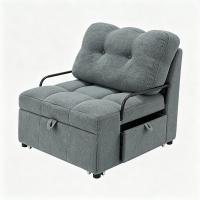 China Space-Saving Folding Sofa Bed with Under-Seat Storage Drawer for sale