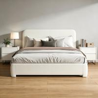 China Wooden King Bed Frame with Convenient Under-Bed Storage for sale