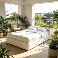 China Wooden King Bed Frame with Convenient Under-Bed Storage for sale
