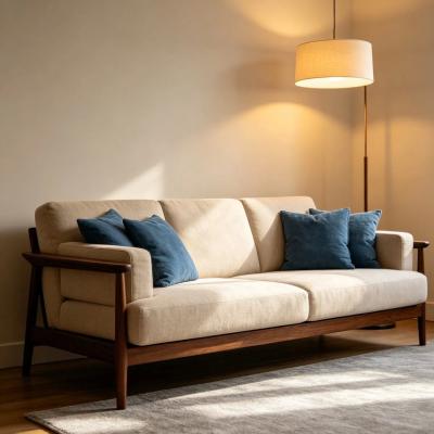 China Armless Minimalist Sofa, Lightweight and Easy-to-Maintain Fabric Sofa for Small Living Rooms for sale