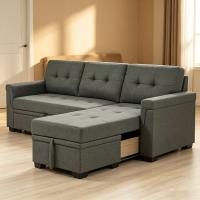 China Side Arm Storage Cup Holder Foldable Sofa Bed for Downtown Tiny Apartments for sale