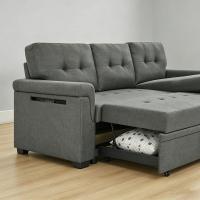 China Easy Convert Tufted Pull out Sofa Bed for Multi Purpose Living Room Space for sale