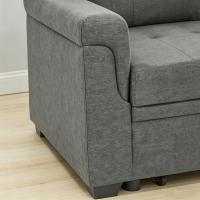 China Space Transform Convertible Linen Sofa Bed for Young Single Person Condos for sale